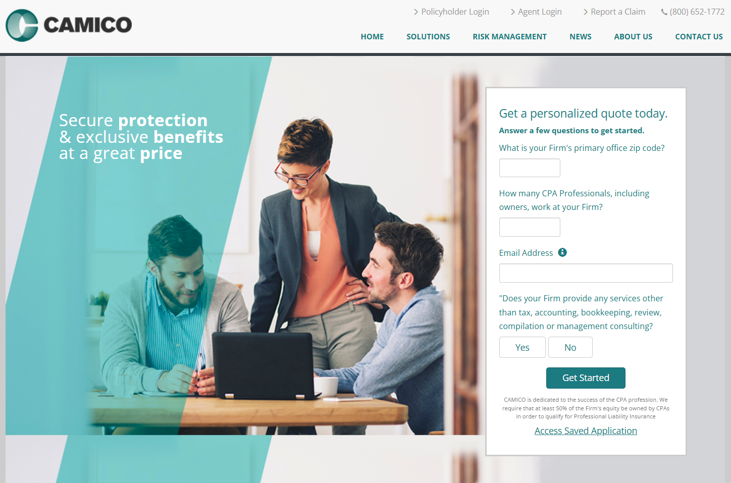 Timeline CAMICO® Mutual Insurance Company